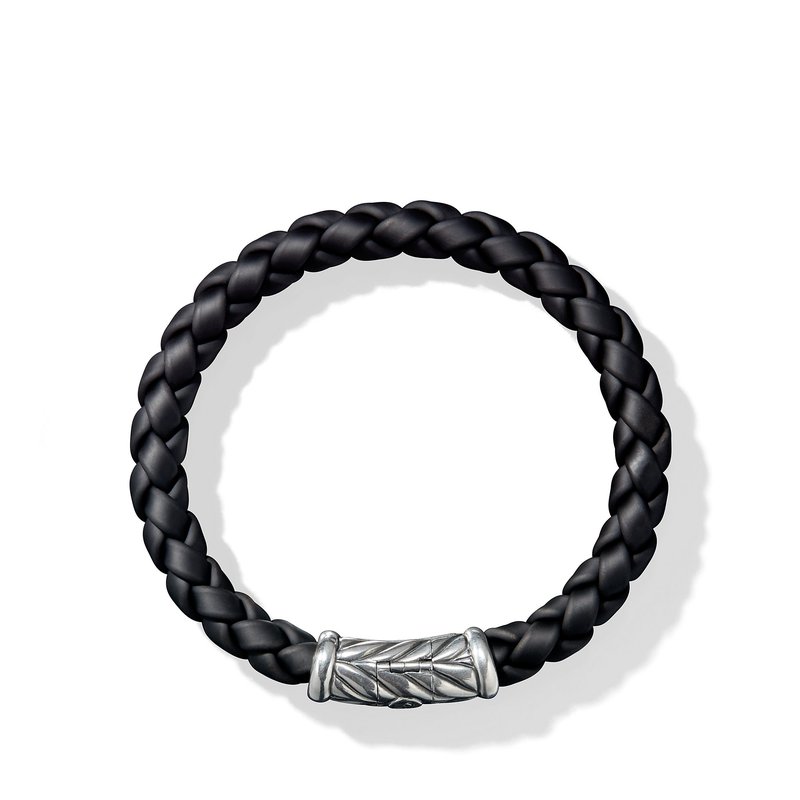 Chevron Black Rubber Bracelet 883932108767 - Mednikow