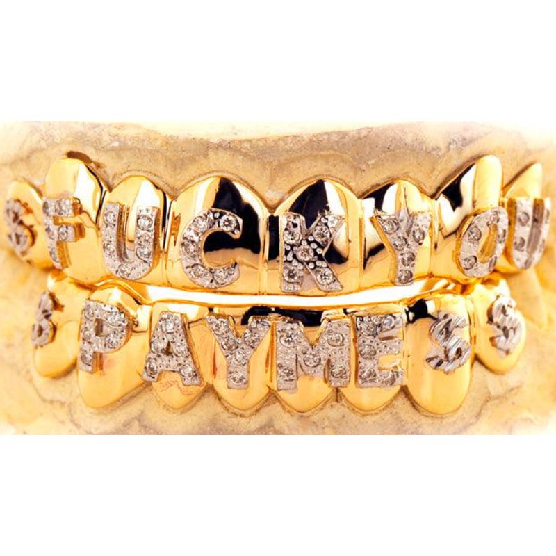 Grillz Custom Diamond Pave set Grill G0018 - Mr. Goldman & Sons
