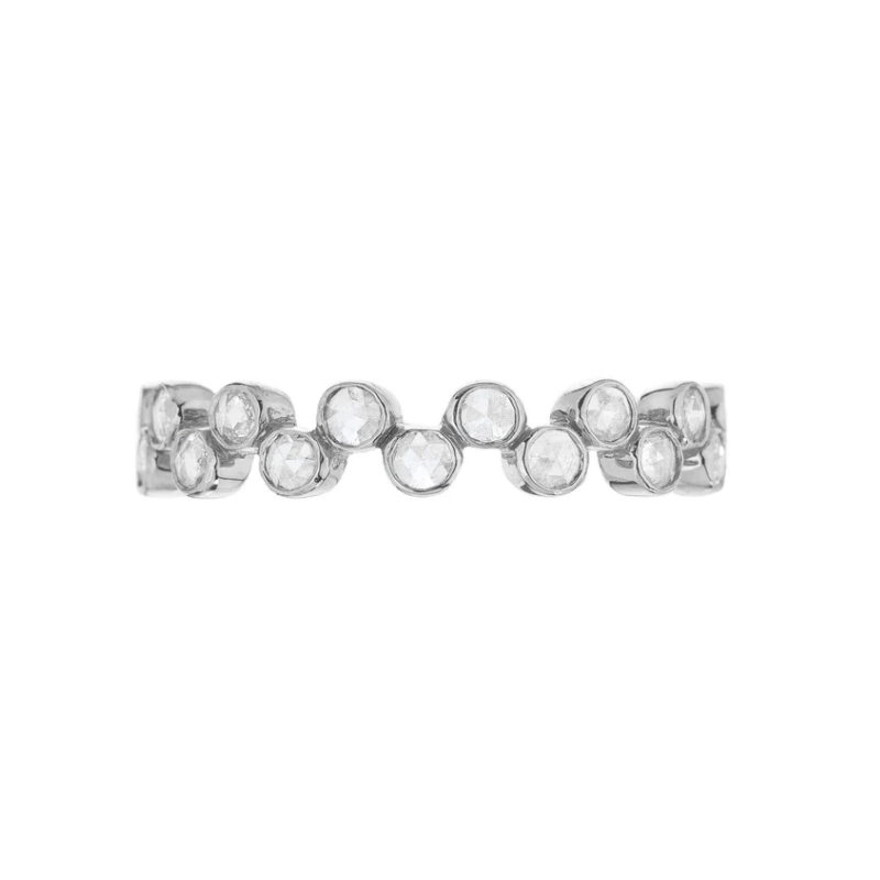Sethi Couture Zig Zag Rose-Cut Diamond Band 2443R-WG - Loring & Co.