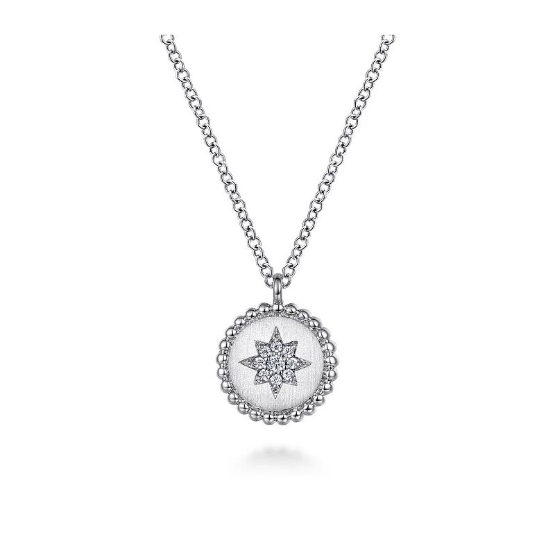 Flora Signature Sterling Silver and Diamond Necklace 002-640-00196 ...