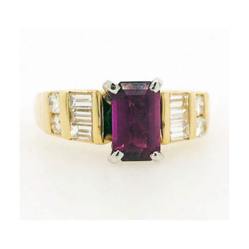 Flora Signature Estate - Ruby and Diamond Ring 001-808-00649 - Flora Gems