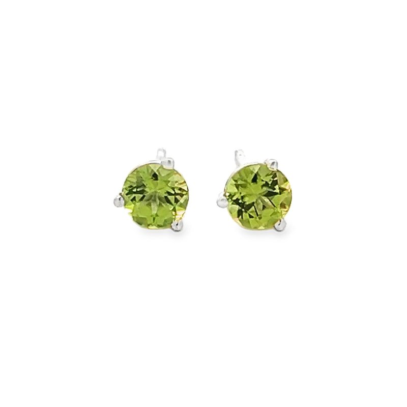 Flora Signature Peridot Stud Earrings 002-210-00571 - Flora Gems