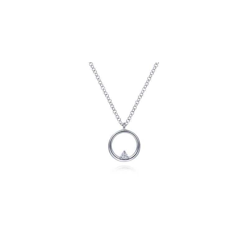 Flora Signature Sterling Silver and Diamond Necklace 001-640-00653 ...