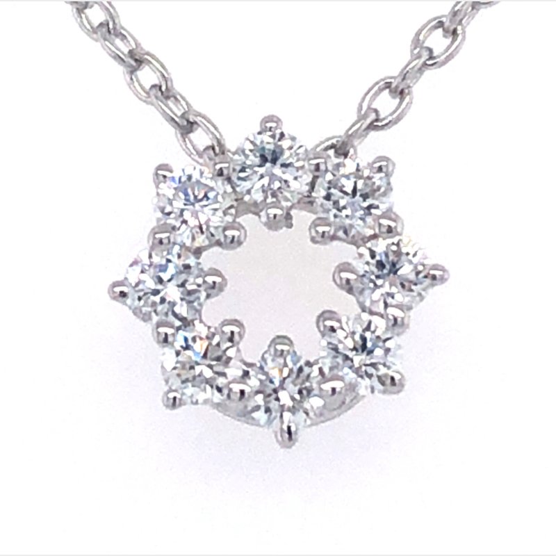 Flora Signature Sterling Silver Lab Grown Diamond Necklace 001-161 ...