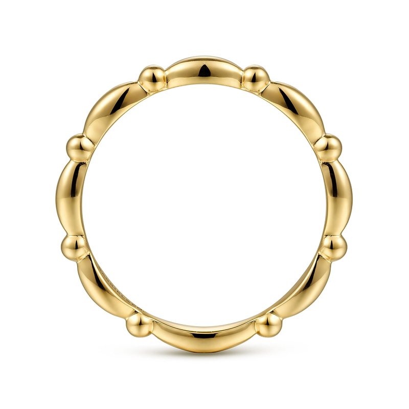 Flora Signature Yellow Gold Stackable Ring 001-455-00041 - Flora Gems