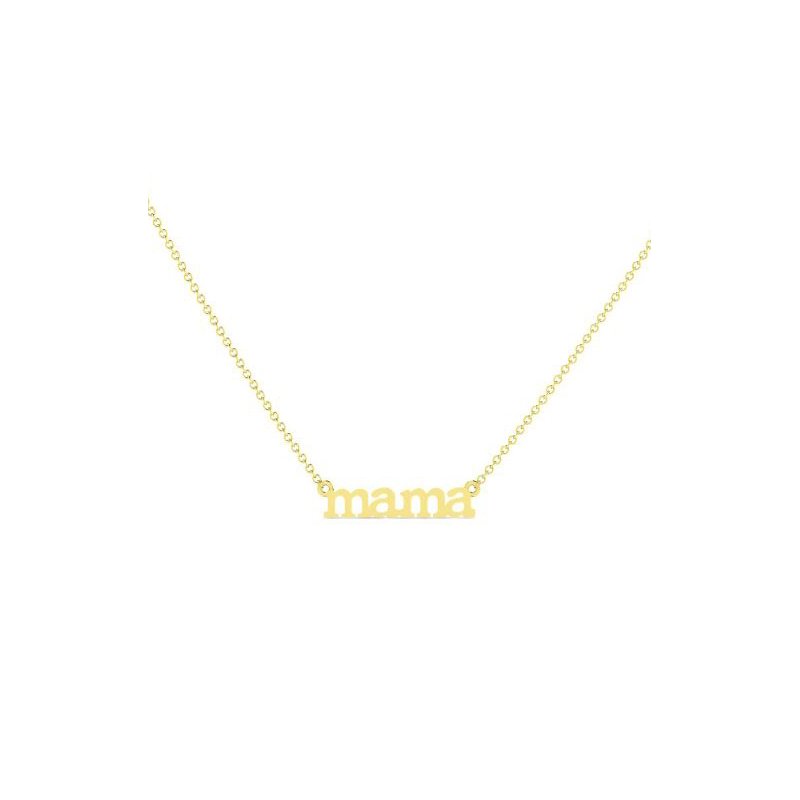 Flora Signature Mama Script Necklace 001-431-00488 - Flora Gems