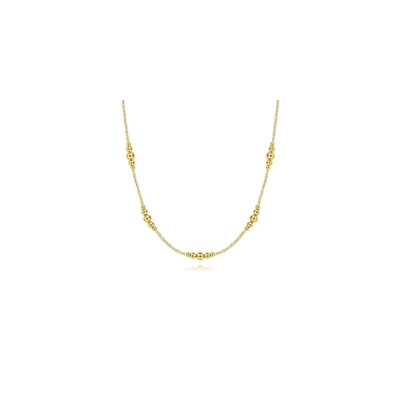 Flora Signature Yellow Gold Bujukan Necklace 001-431-00425 - Flora Gems