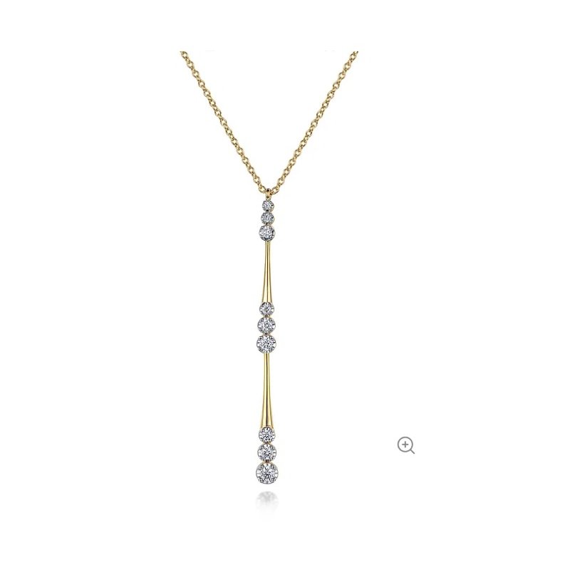 Flora Signature Gold Drop Necklace 002-165-00913 - Flora Gems