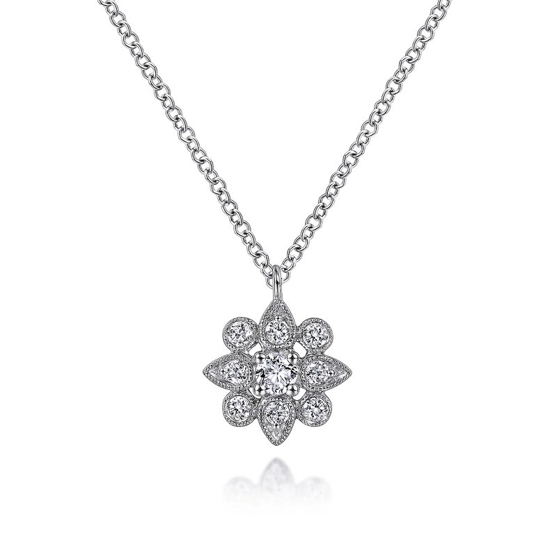 Flora Signature Lab Grown Diamond Necklace 002-161-00169 - Flora Gems