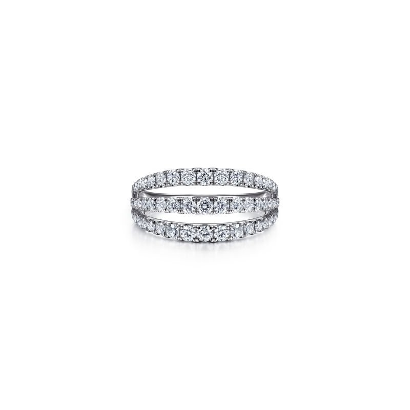 Flora Signature Three Row Diamond Ring 001-155-00185 - Flora Gems