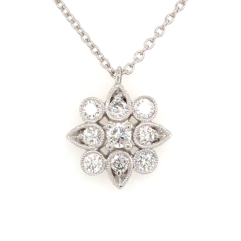 Flora Signature Lab Grown Diamond Necklace 002-161-00102 - Flora Gems