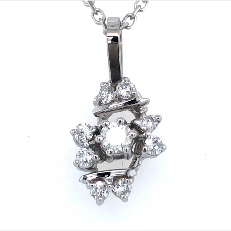 Flora Signature Estate - Diamond Cluster Pendant 001-818-00281 - Flora Gems