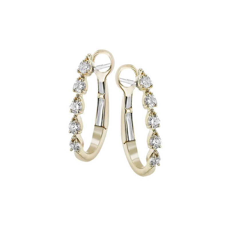 Simon G Simon G. Diamond Earrings 150-02040 - Flora Gems