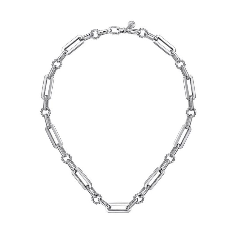 Flora Signature Sterling Silver Paper Clip Chain 001-640-00641 - Flora Gems