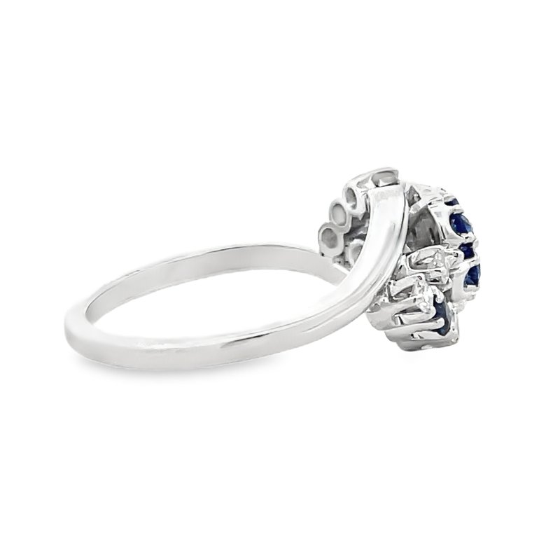 Flora Signature Estate - Jabel Blue Sapphire and Diamond Ring 001-808 ...