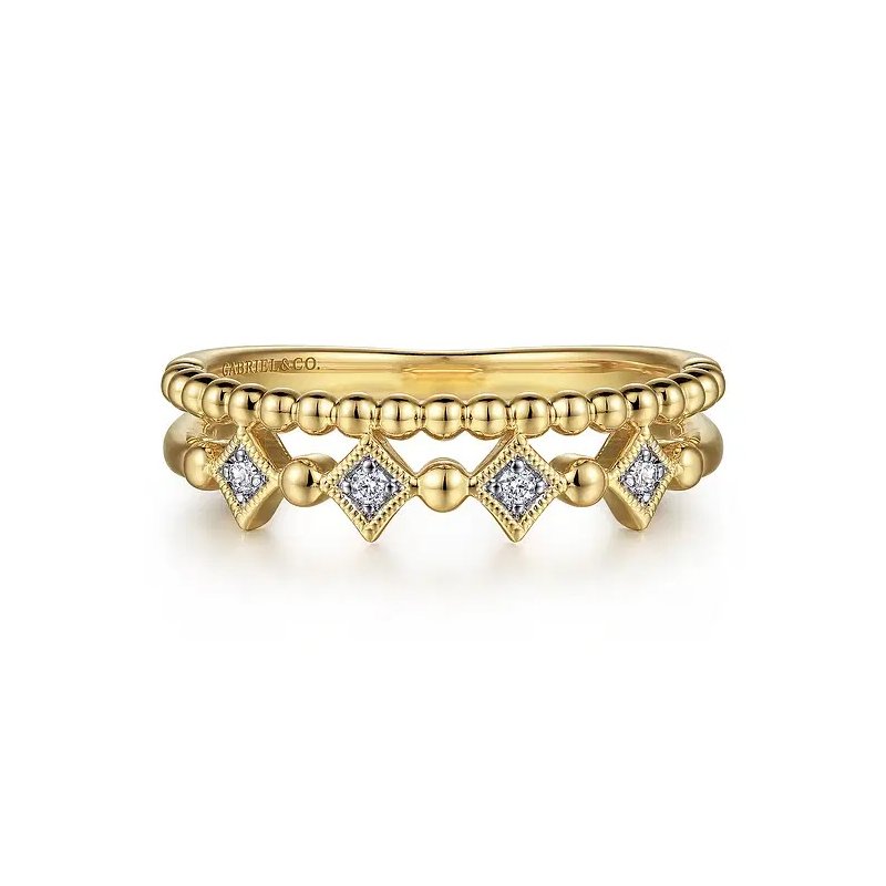 Flora Signature Diamond Stackable Ring 001-155-00293 - Flora Gems