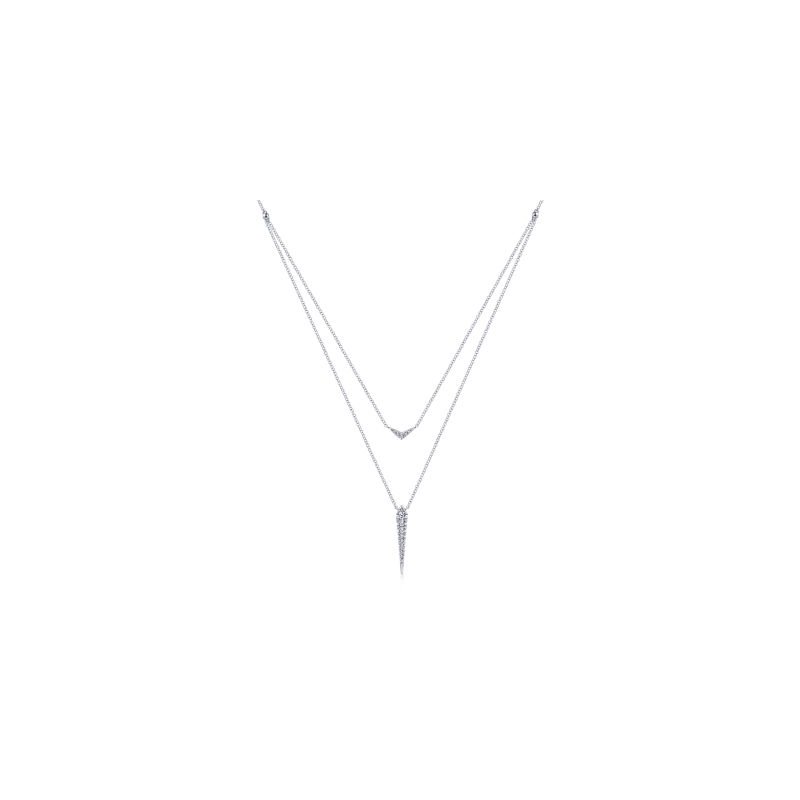 Flora Signature Diamond Layered Necklace 002-165-00668 - Flora Gems