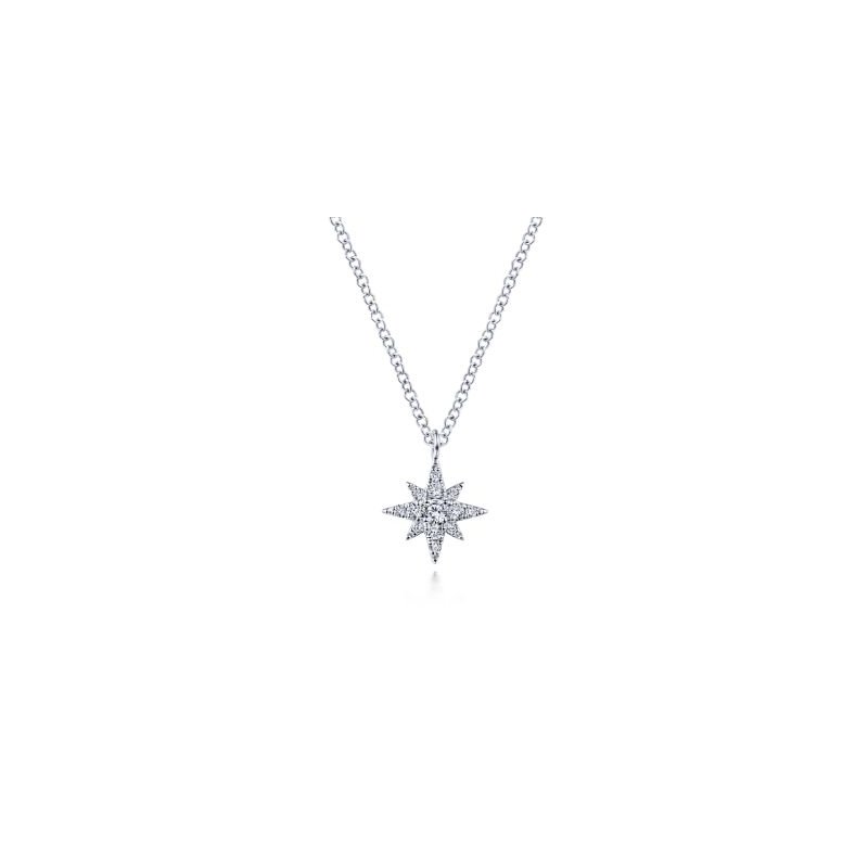 Flora Signature Diamond Star Necklace 002-165-00886 - Flora Gems
