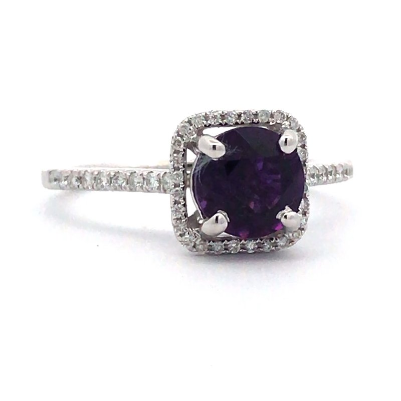 Flora Signature Amethyst and Diamond Ring 002-200-00541 - Flora Gems