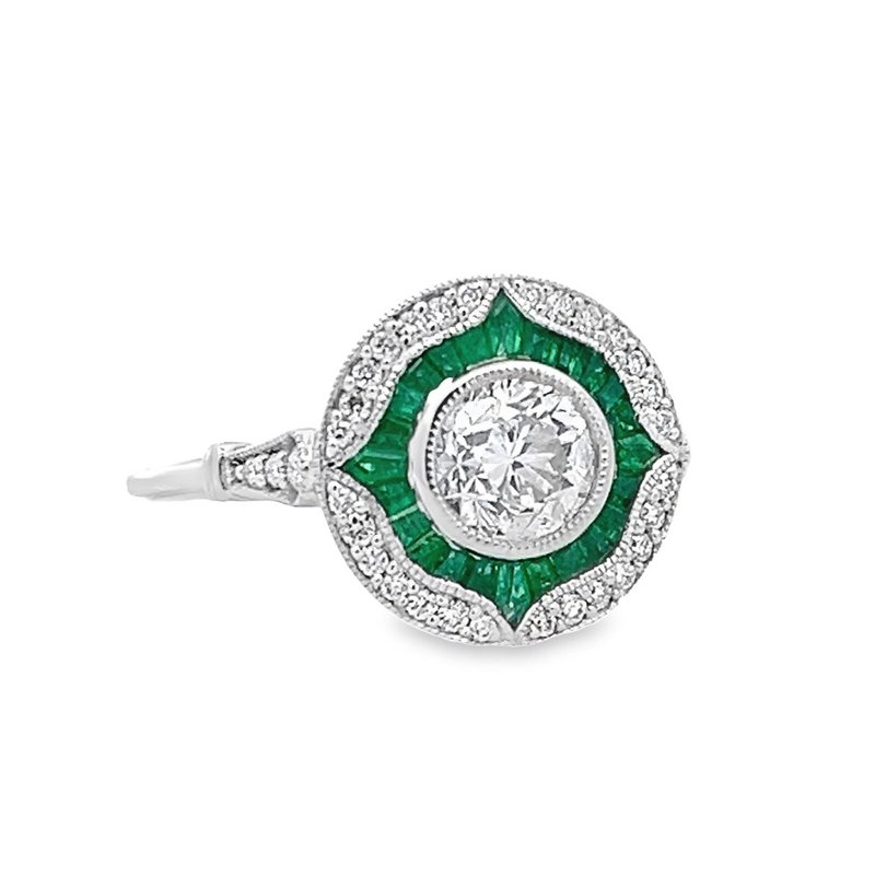 Flora Signature Estate - Emerald and Diamond Ring 002-808-00610 - Flora ...