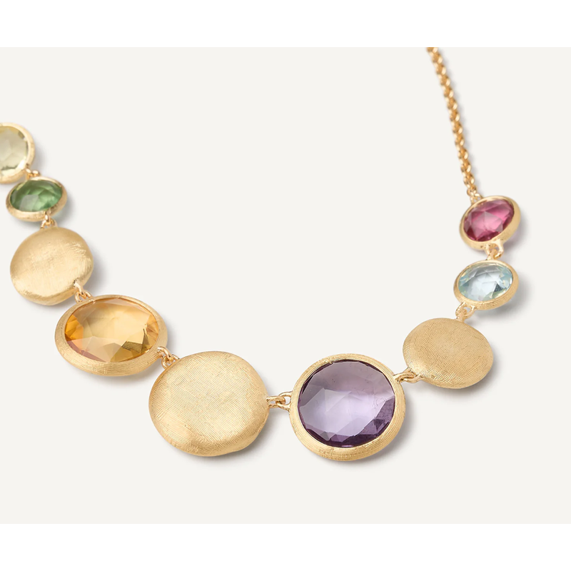 Marco Bicego 18K YELLOW GOLD MIXED STONE JAIPUR NECKLACE 006-230-04908 ...