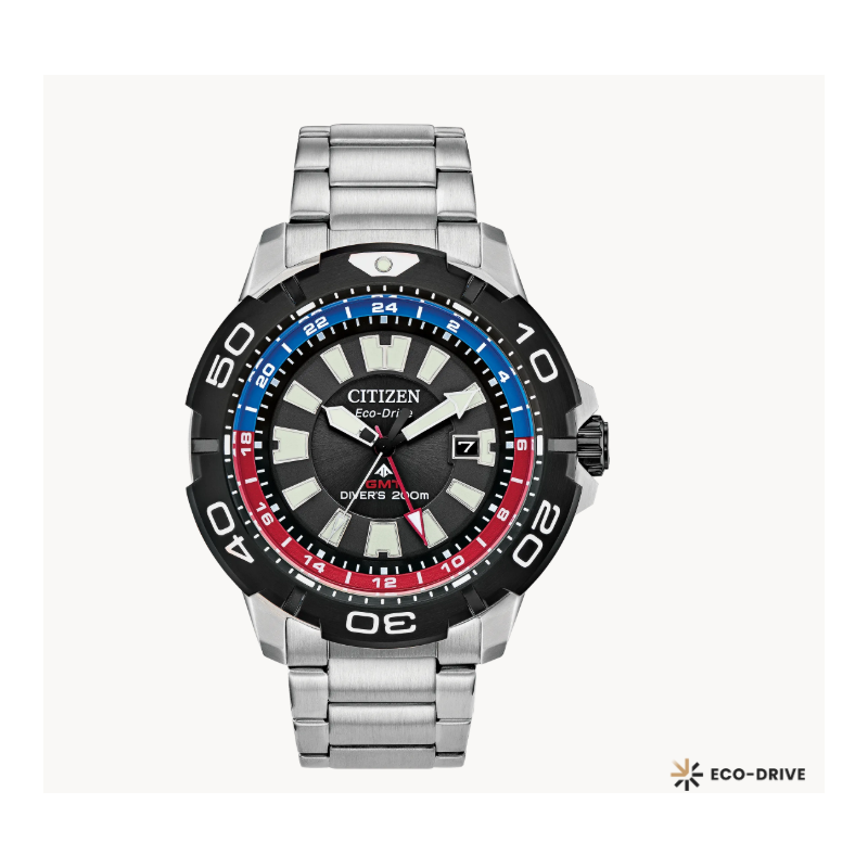 Citizen PROMASTER BLACK RED AND BLUE WITH BRACELET 006-555-01170 ...