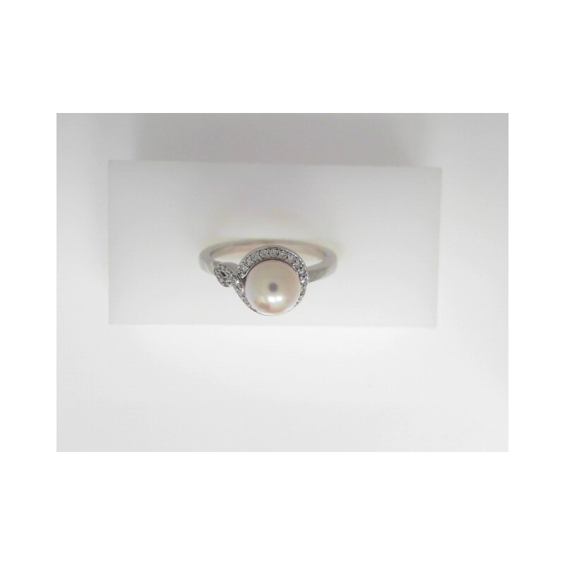 Northeastern Jewelry Signature Collection 7MM AKOYA PEARL DIAMOND HALO ...