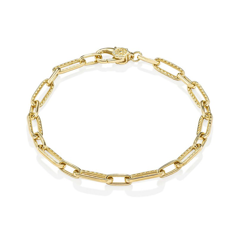 Tacori 18K YELLOW GOLD ALLURE BRACELET WITH CRESCENT AND POLISHED LINKS ...