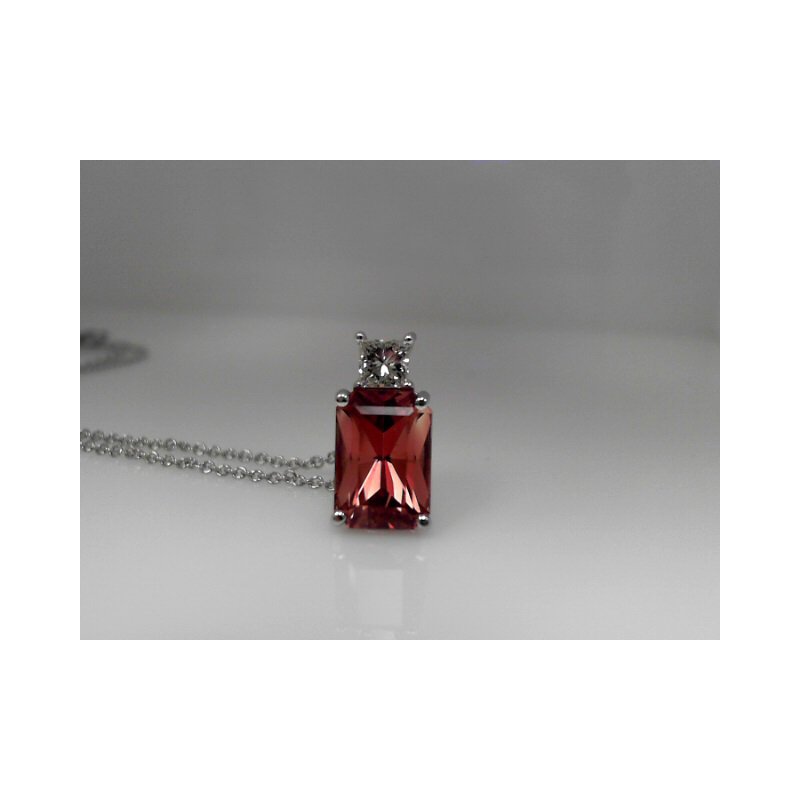 Northeastern Jewelry Signature Collection 14KW RED LABRADORITE AND ...