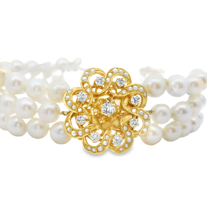 Northeastern Jewelry Signature Collection 14K YELLOW GOLD 6-6.5MM ...