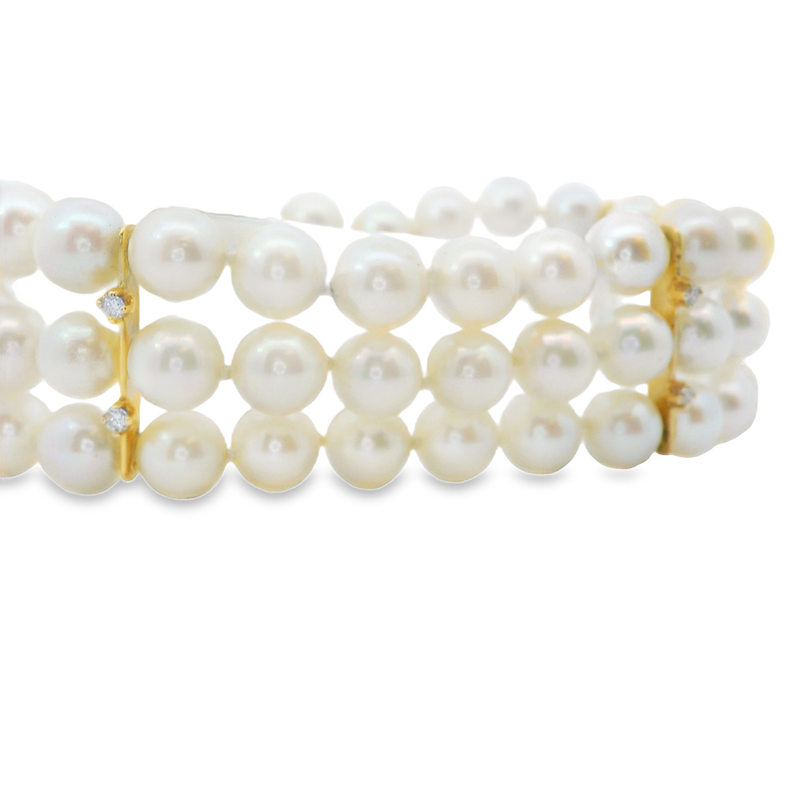 Northeastern Jewelry Signature Collection 14K YELLOW GOLD 6-6.5MM ...