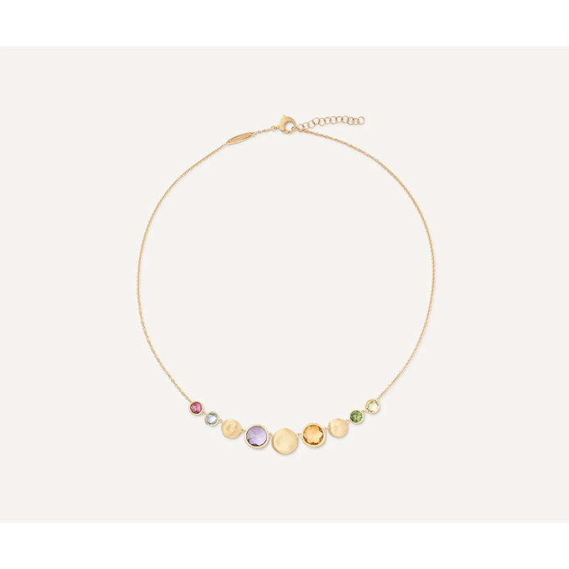 Marco Bicego 18K YELLOW GOLD MIXED STONE JAIPUR NECKLACE 006-230-04908 ...