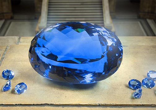 After Three Decades Under Wraps World s Largest Faceted Intense Blue Topaz Goes on Display in London Matthew Erickson Jewelers