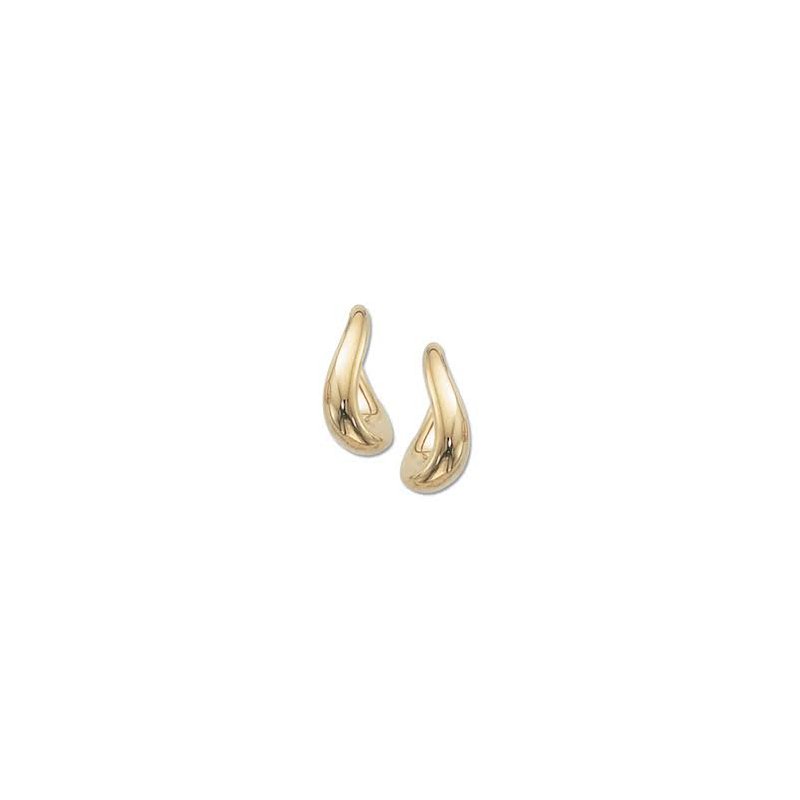 Carla Small Twist Oval Earring 14k y 21-4160 - Bryan Jewelry