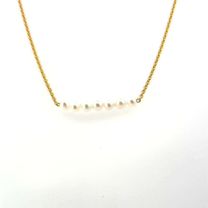Bryan Beauties Kids 7-Pearl vermeil necklace 325-01317 - Bryan Jewelry