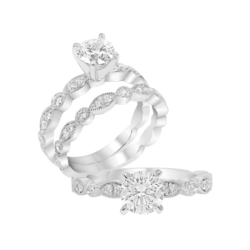 Bryan Beauties Diamond Semi-mount with Sculpted Shanks R11144W - Bryan ...