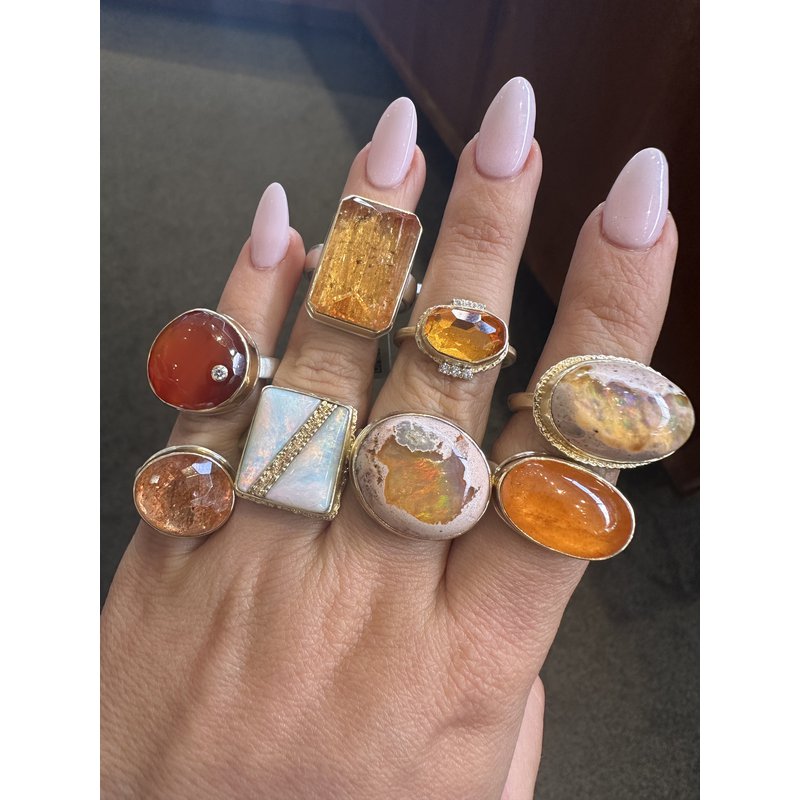 Jamie Joseph Australian Sunstone Ring 200-1638 - Hurdle's Jewelry