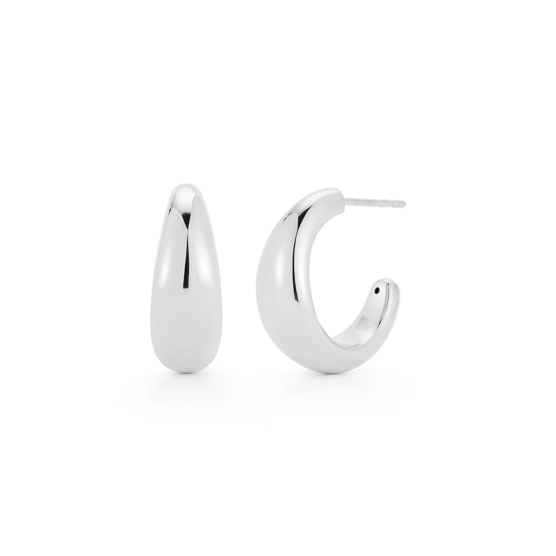 EF Collection Gold Jumbo Dome Hoop Earrings EF-61673 - Hurdle's Jewelry