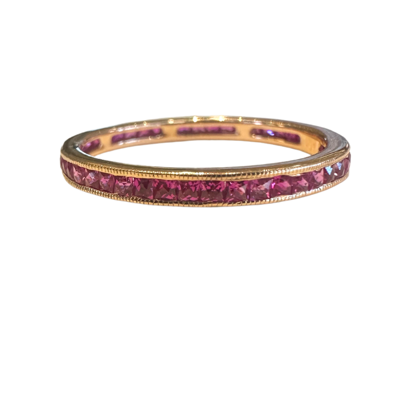 Beverley K French Cut Ruby Eternity Band 200-1673 - Hurdle's Jewelry