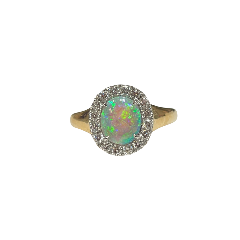 Spark Creations One of a Kind Lightning Ridge Opal Ring 200-1548 ...