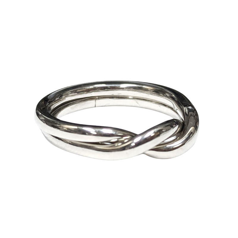 Antique, Estate & Consignment 14k White Gold Custom Interlocking Knot ...