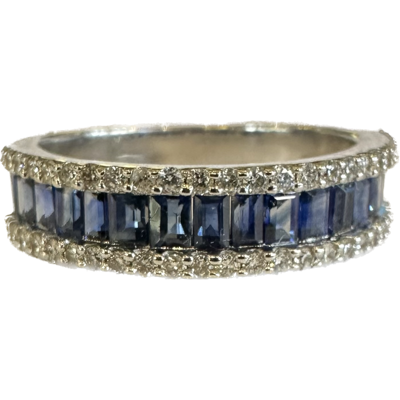 Heera Moti Sapphire & Diamond Band 200-1573 - Hurdle's Jewelry