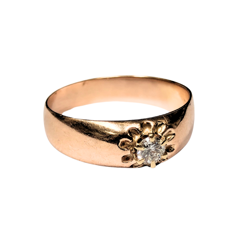 Antique, Estate & Consignment Victorian-style 14k Rose Gold Belcher-set ...