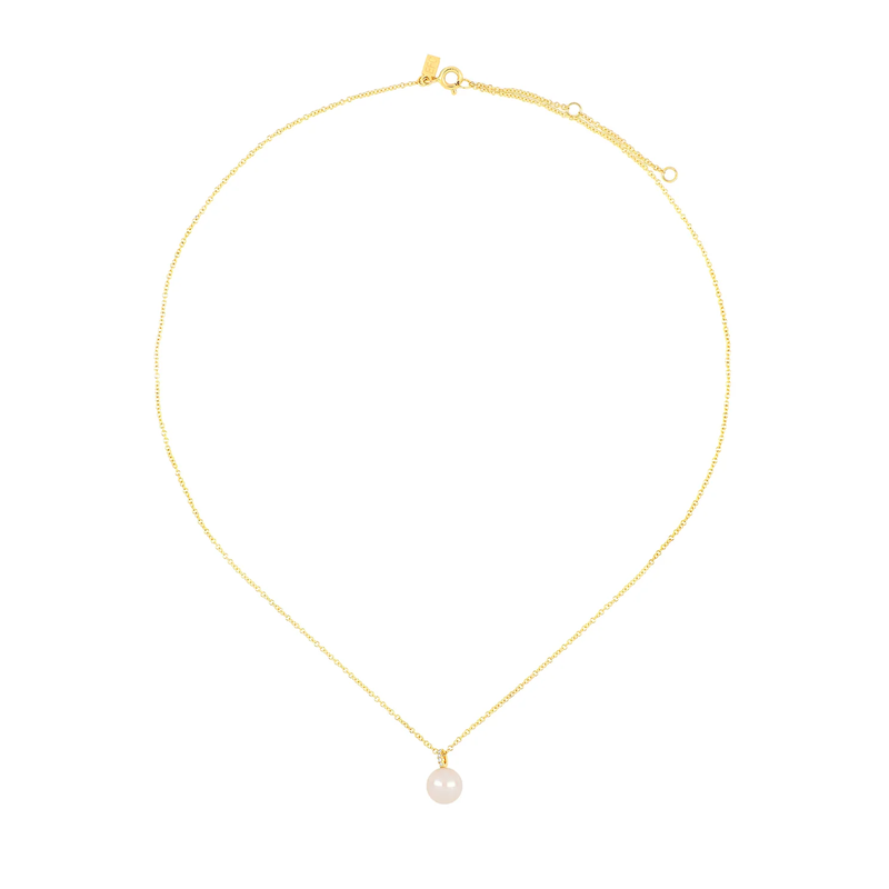 EF Collection Pearl Drop Necklace EF-61685-PE - Hurdle's Jewelry