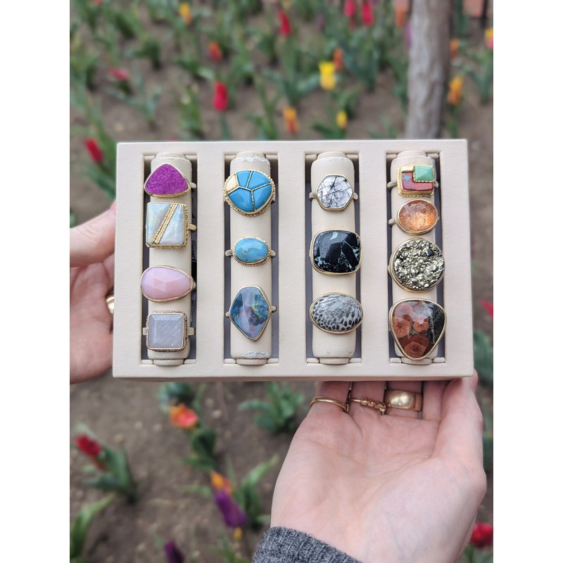 Jamie Joseph Australian Sunstone Ring 200-1638 - Hurdle's Jewelry