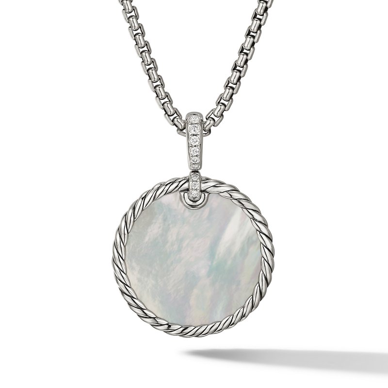David Yurman DY Elements® Disc Pendant in Sterling Silver with ...