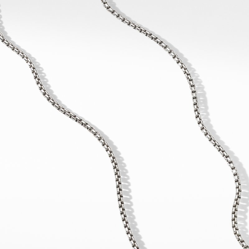 David Yurman Box Chain Necklace in Sterling Silver with 14K Yellow Gold ...