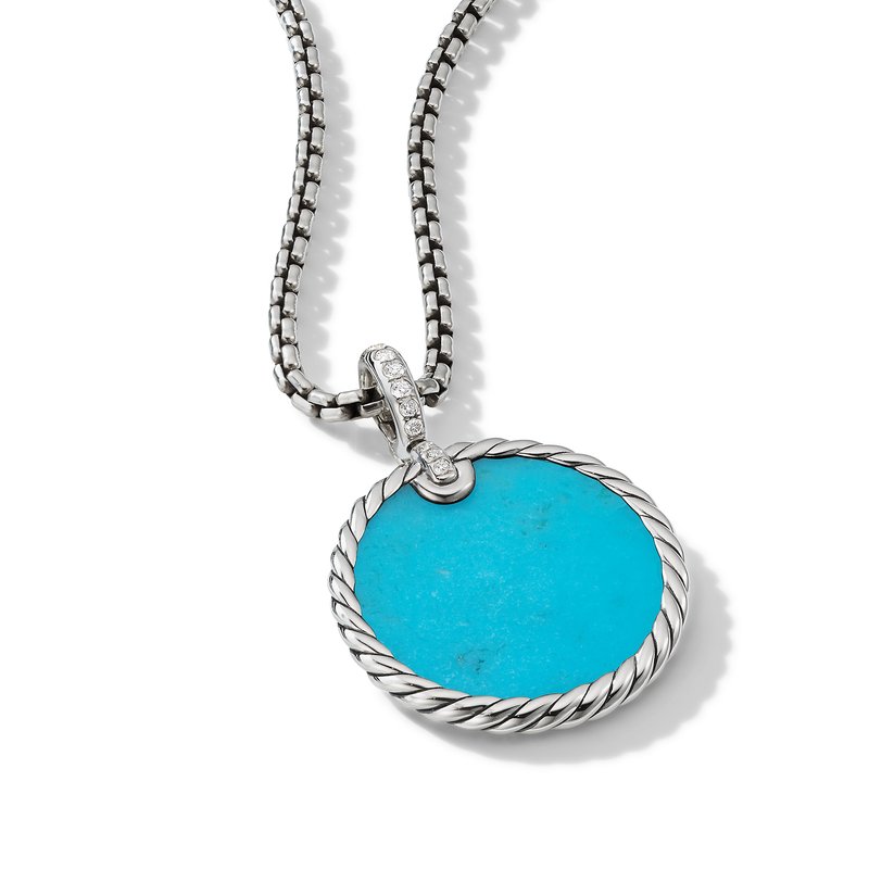 David Yurman DY Elements® Disc Pendant in Sterling Silver with ...
