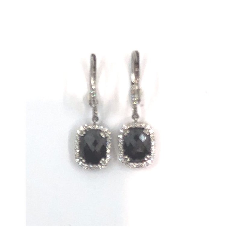 The Collection Black Diamond Drop Earrings 150-00046 - Oshawa Jewellery ...