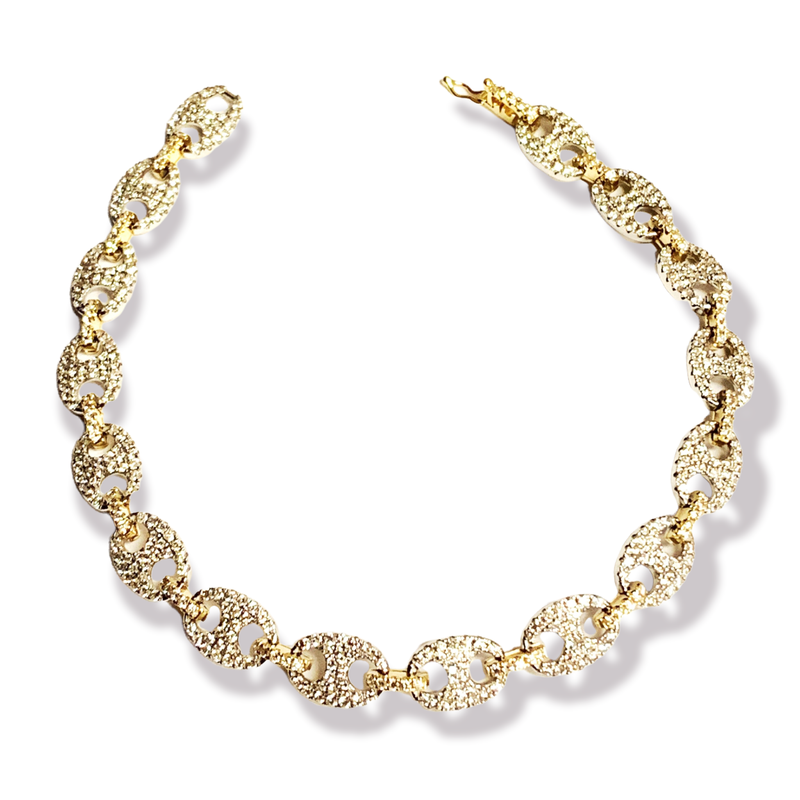 Decor Pave Diamond Link Bracelet 58728 - DECOR Jewelry